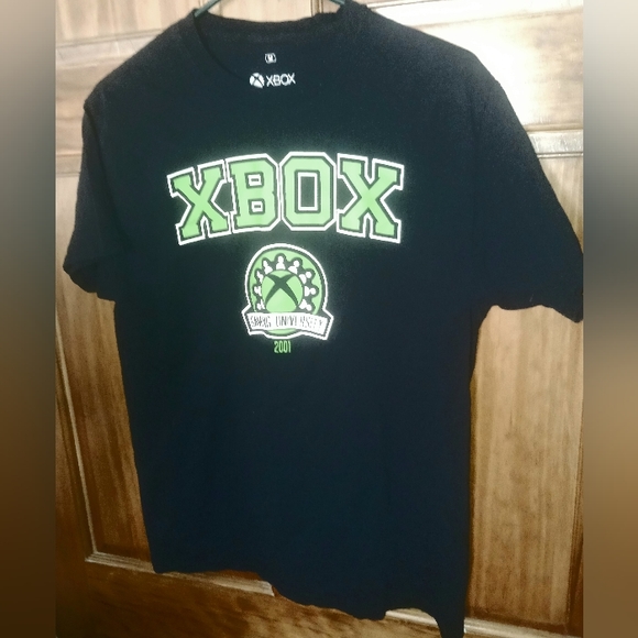 Ripple Junction | Shirts | Xbox Gaming University 20 Mens Black Tshirt ...